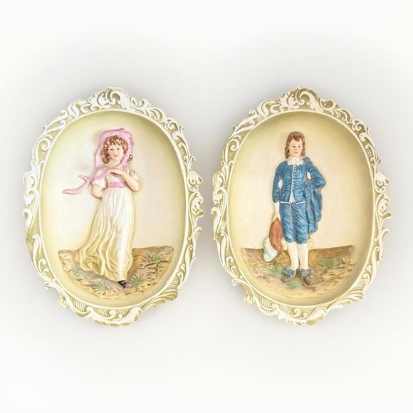 Lefton | Design | Vintage Wall Art Lefton Bisque Hand Painted Japan 97s ...